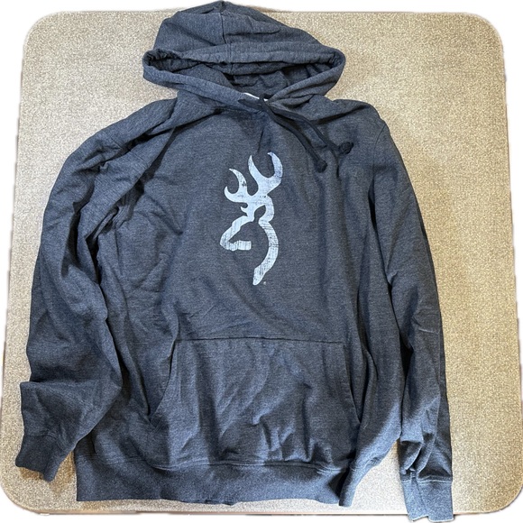 Browning | Shirts | Mens Xxl Browning Logo Hoodie Fleece Lined Big And ...